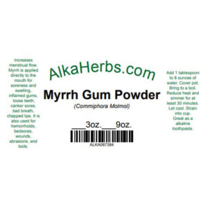 Myrrh Gum Powder (Commiphora myrrha) - AlkaHerbs