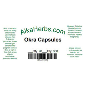 Okra Capsules - AlkaHerbs