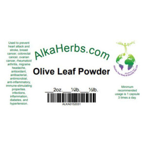 Olive Leaf Powder - AlkaHerbs